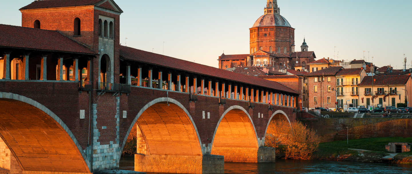 ponte coperto bridge - ponte coperto bridge - pavia - in-lombardia